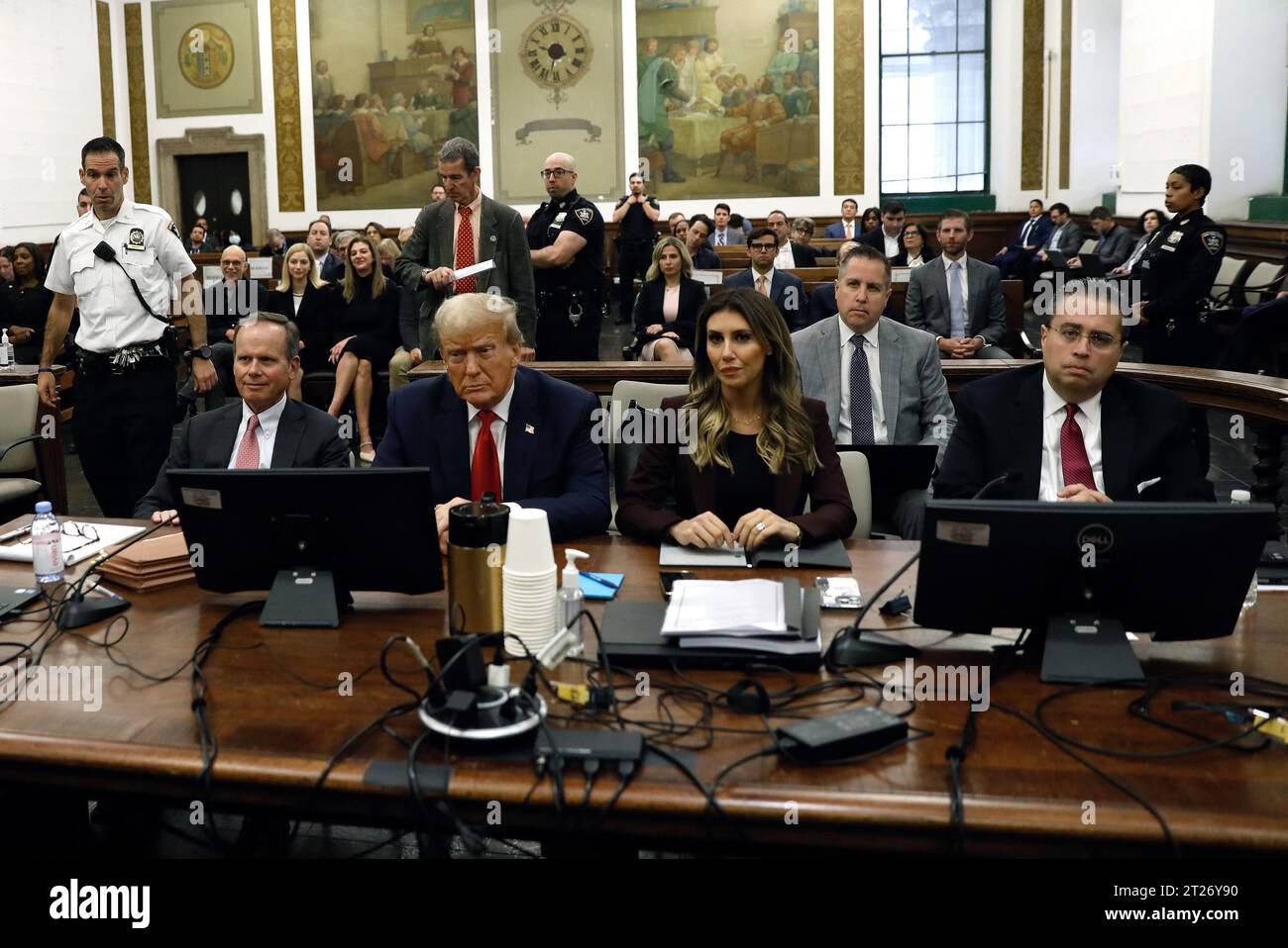New York, United States. 17th Oct, 2023. Former President Donald Trump ...