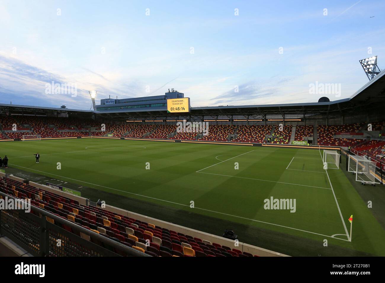 London, UK. 17th Oct, 2023. A general view of the stadium prior to kick ...