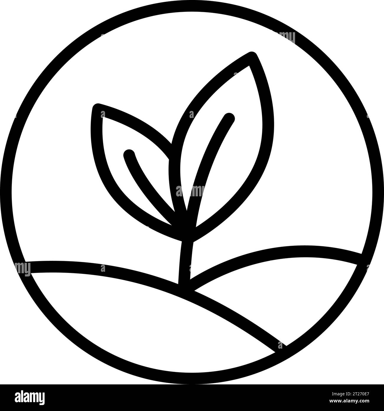 Leaf icon. Isolated ecology and leaf icon line style. Organic, nature ...