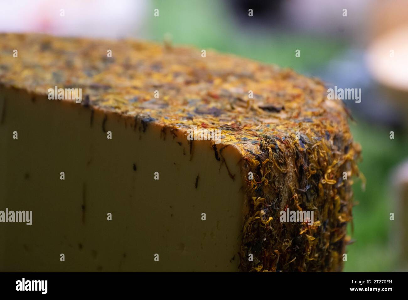 flower cheese on a french market Stock Photo - Alamy