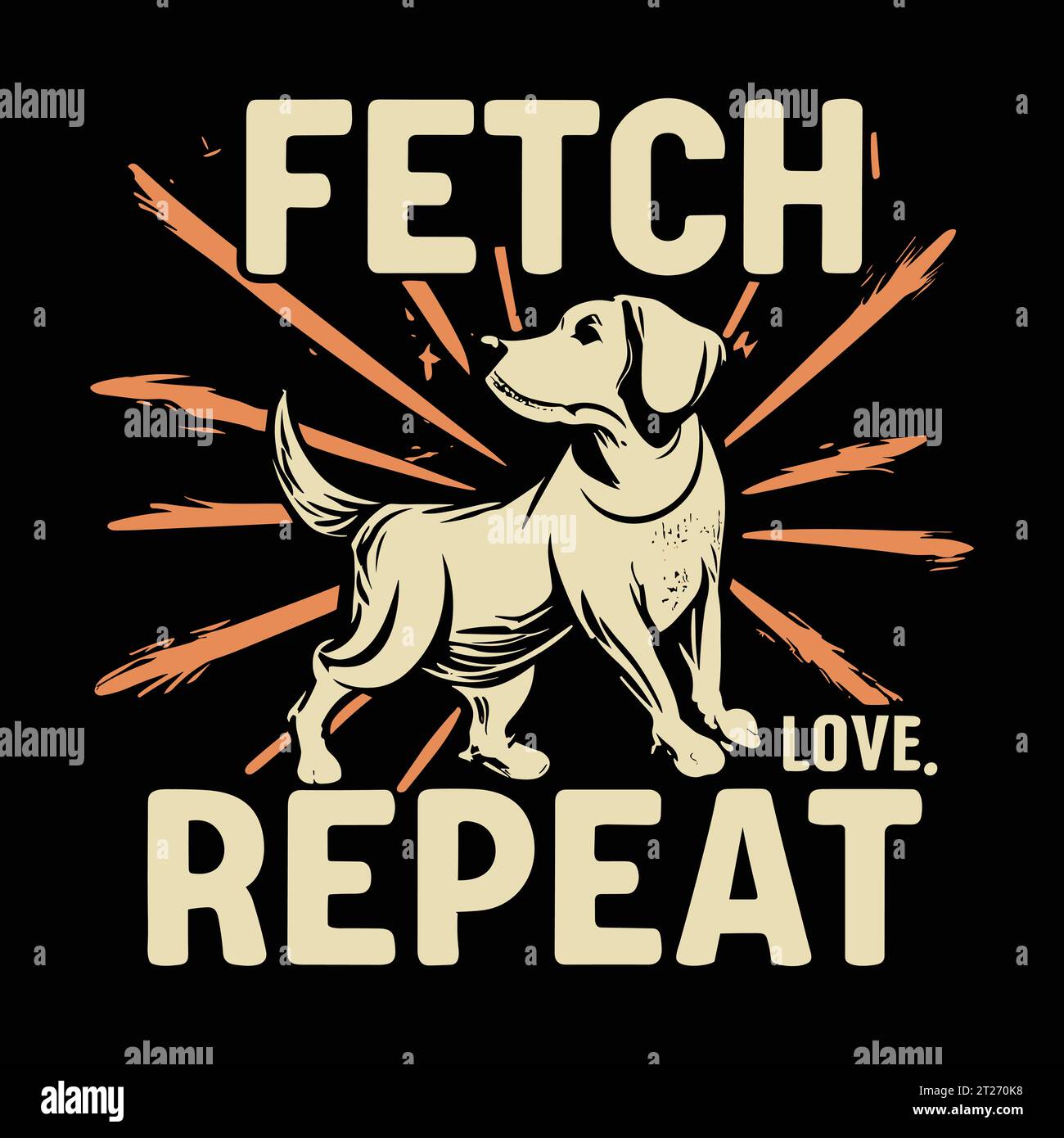 Fetch Love Respect T-shirt Design Vector Stock Vector Image & Art - Alamy