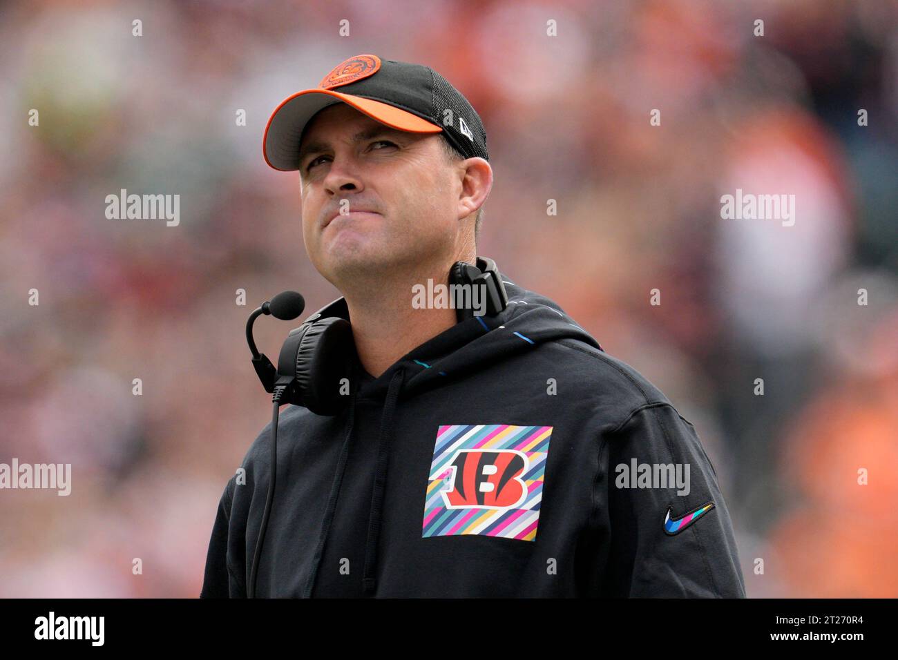 Cincinnati Bengals head coach Zac Taylor stands on the sidelines during ...