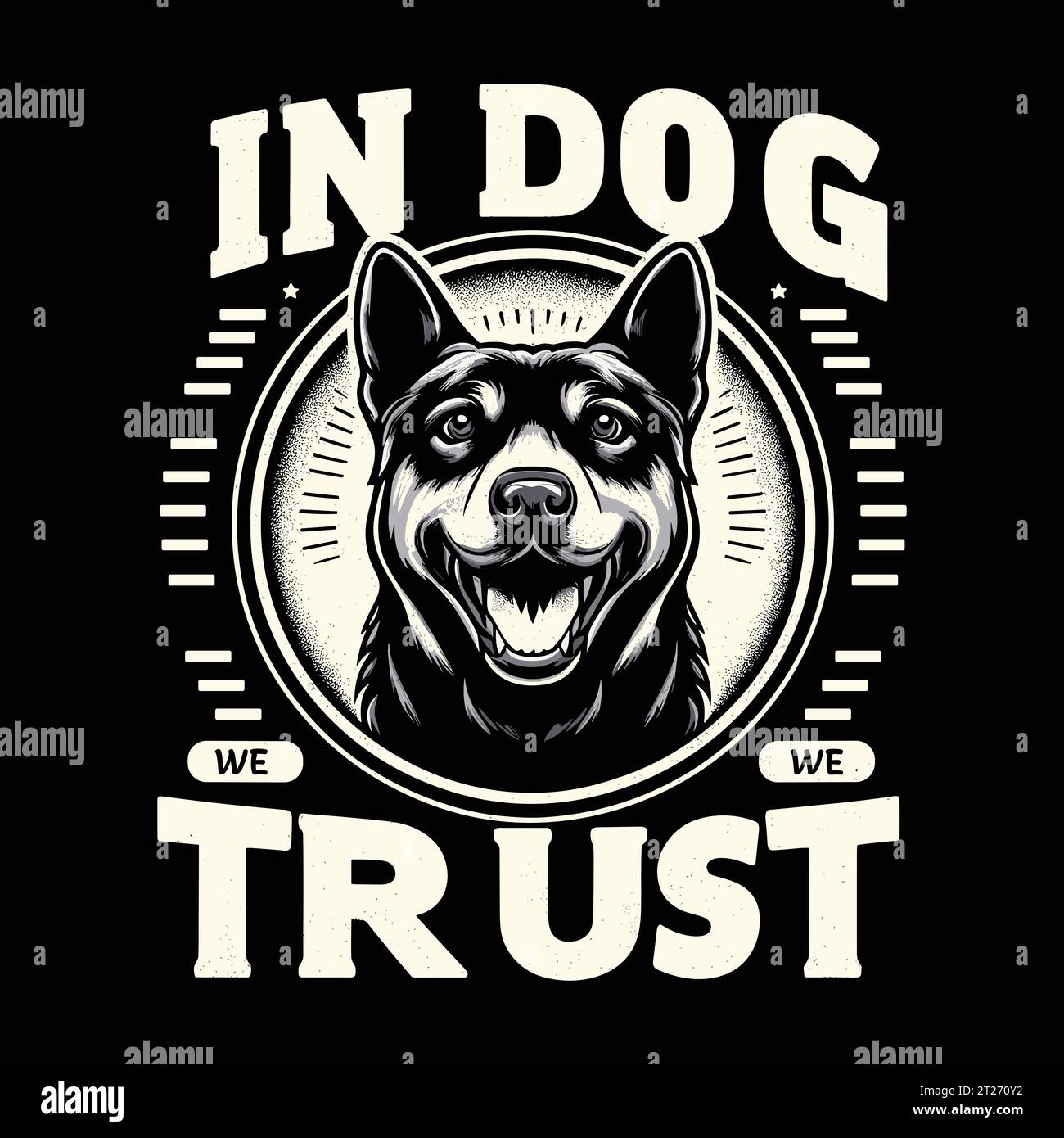 Portrait pet in shirt Stock Vector Images - Alamy