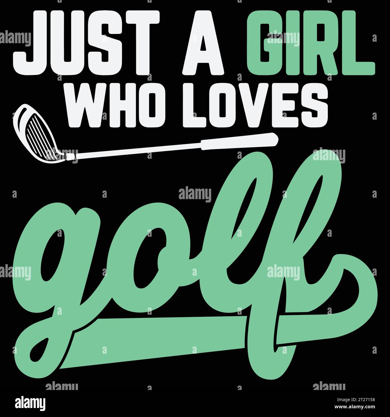 Girls golfing Stock Vector Images - Alamy