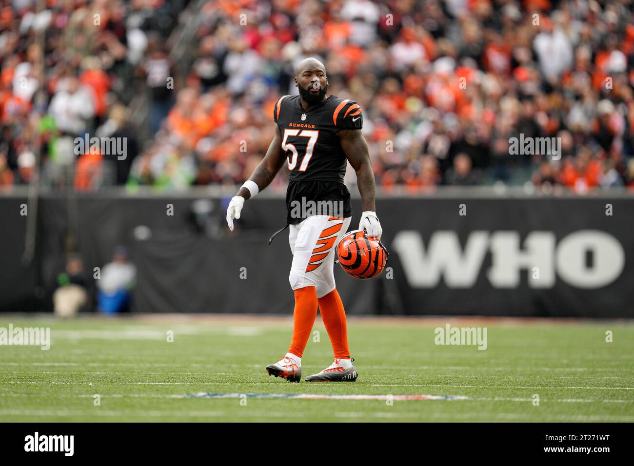 Cincinnati Bengals linebacker Germaine Pratt (57) plays during an NFL ...