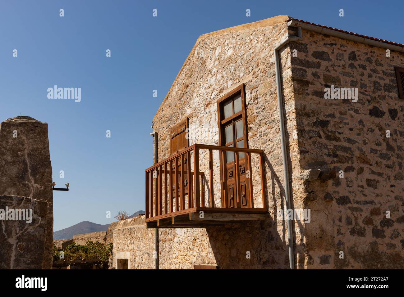 Crete spinalonga street hi-res stock photography and images - Alamy