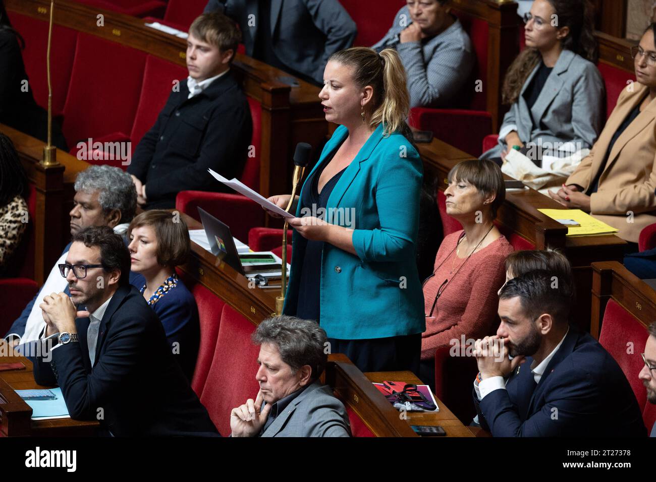 Paris, France. 17th Oct, 2023. French deputy and president of La France ...