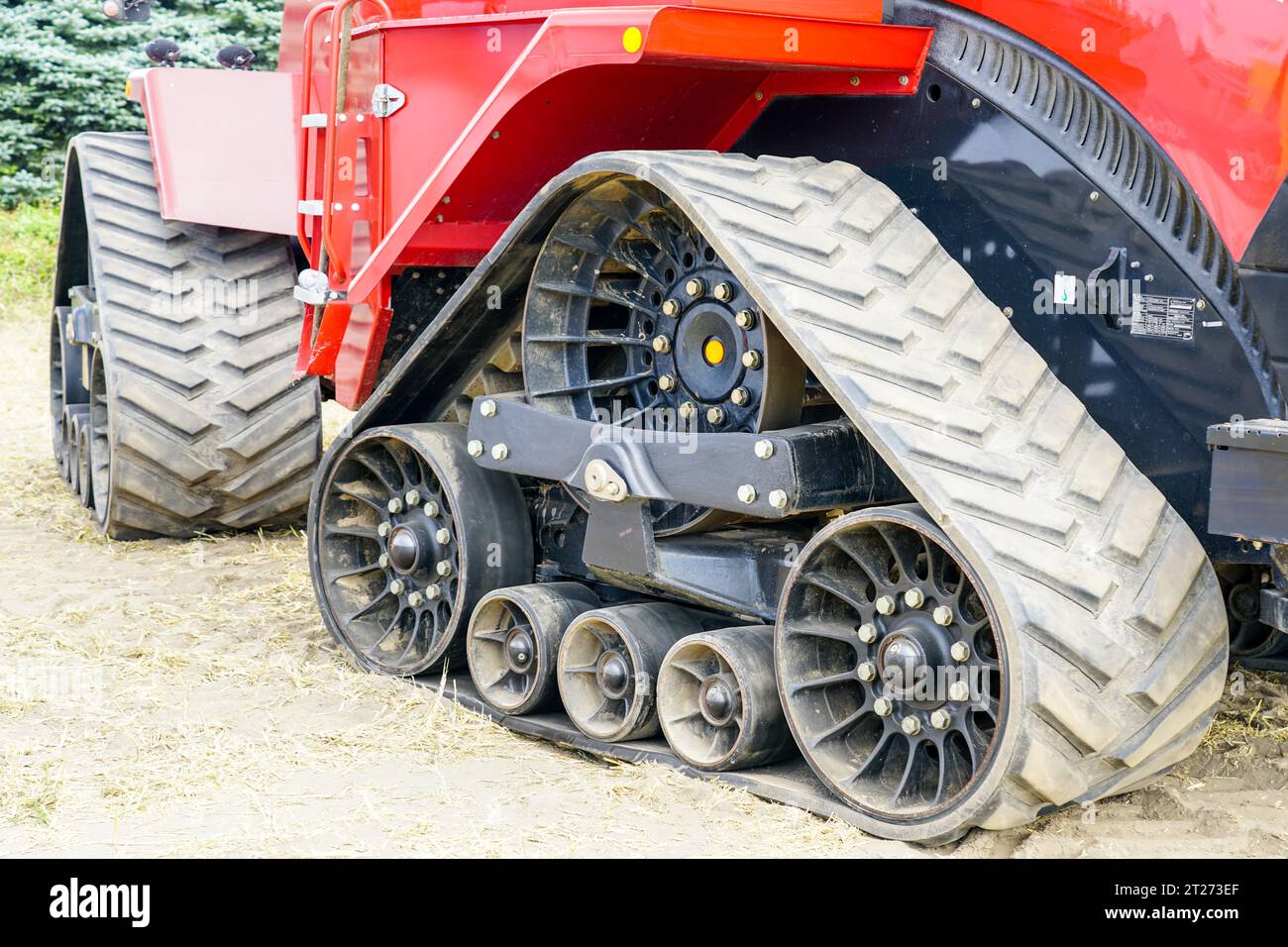 Triangle rubber crawler suspension of modern off road agricultural ...