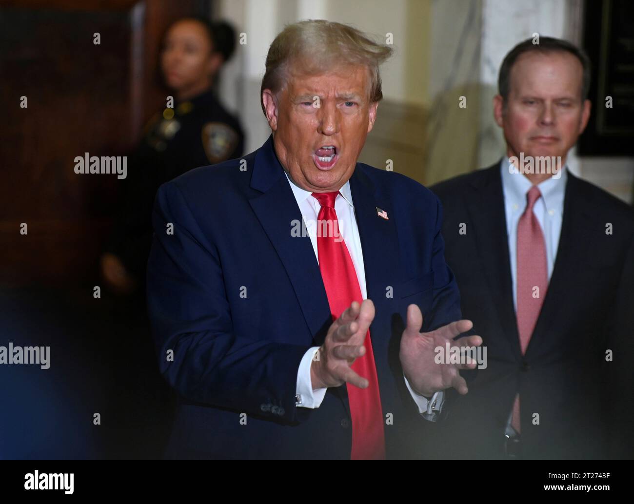 Photo by: Andrea Renault/STAR MAX/IPx 2023 10/17/23 Former President ...