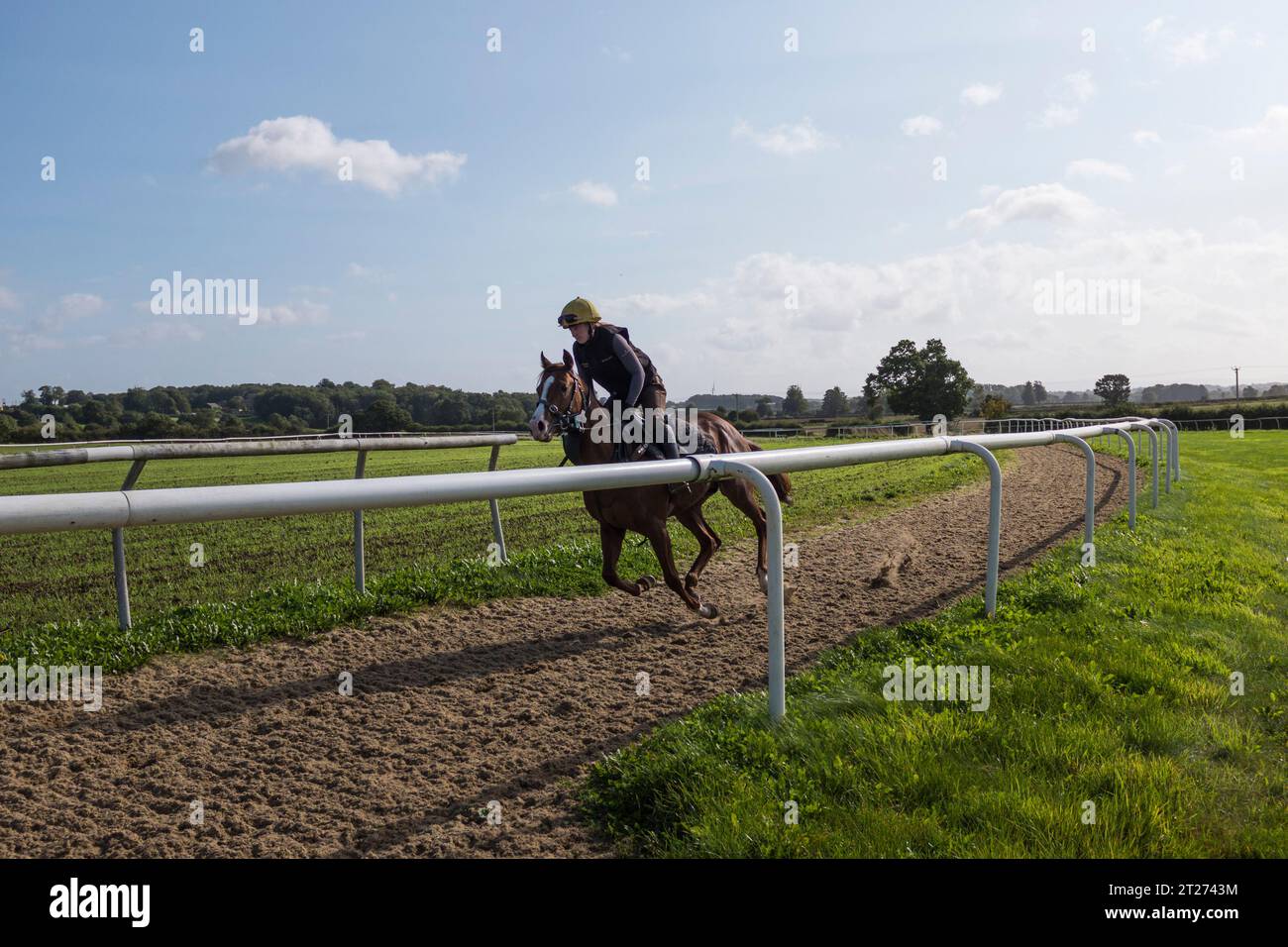 Michael Dods Racing,Denton,Darlington,England,UK, Jockey putting a ...