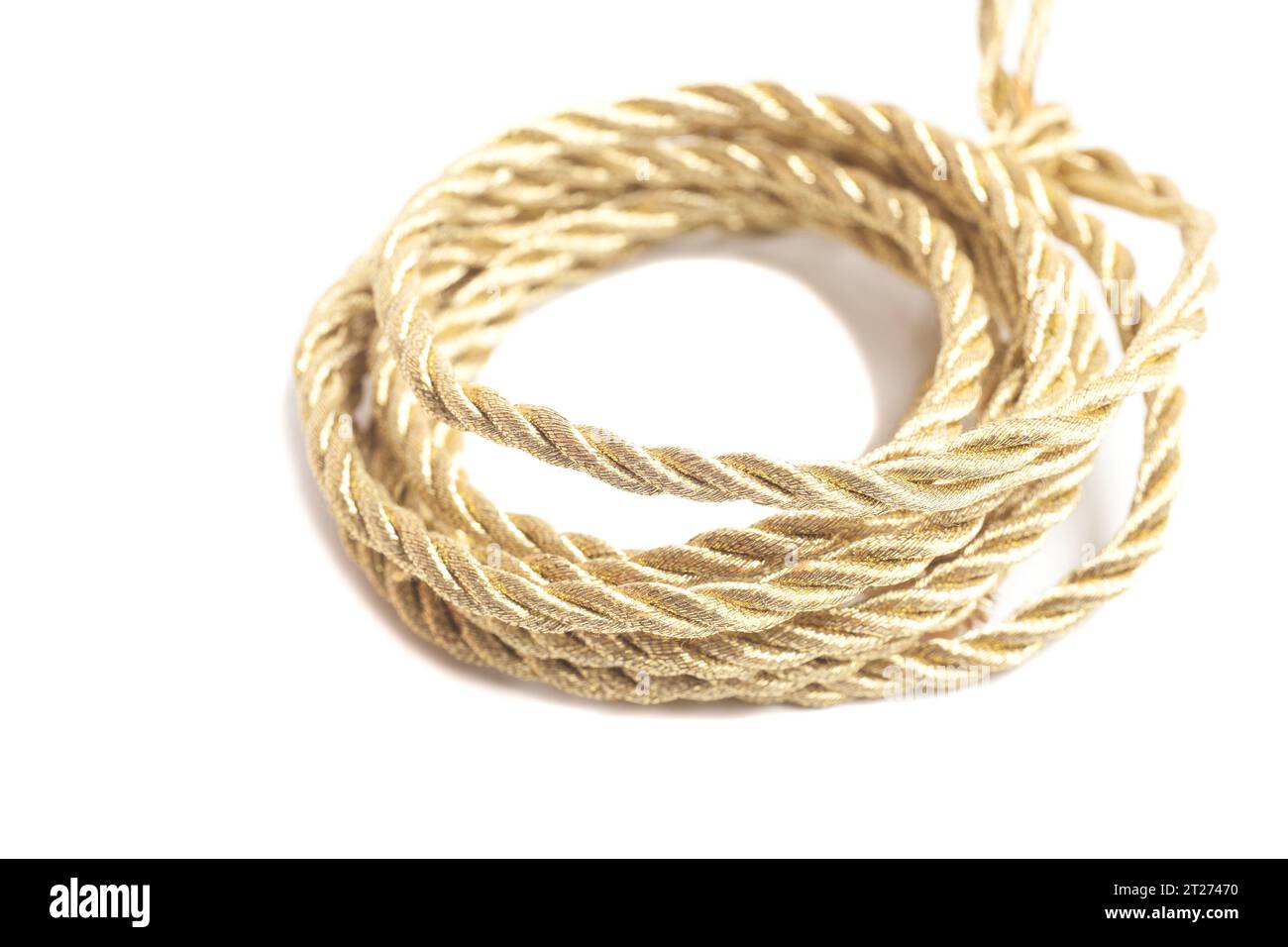 Golden silk thread Cut Out Stock Images & Pictures - Alamy