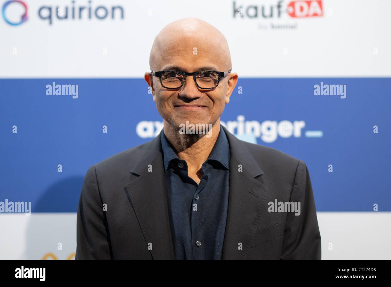 Berlin, Germany. 17th Oct, 2023. Satya Nadella, CEO of Microsoft ...