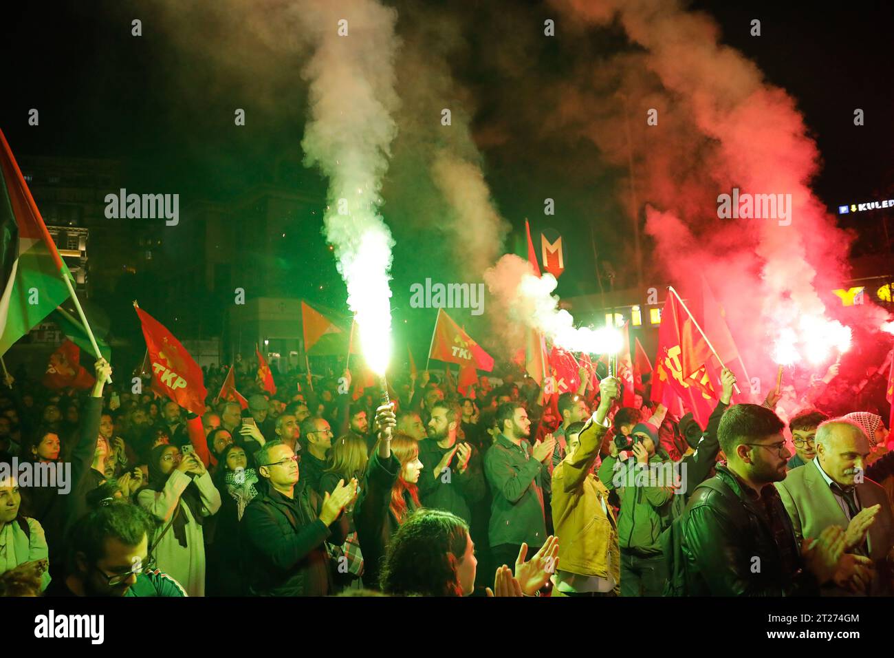 Istanbul, Istanbul, Turkey. 17th Oct, 2023. The Turkish Communist Party ...