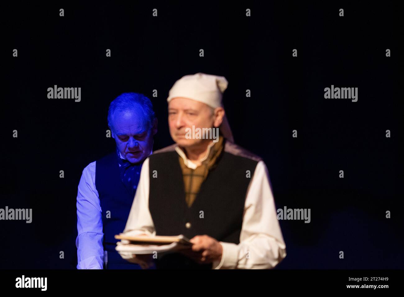 in the Bungay Theatre Suffolk at a costumed script reading of Charles ...