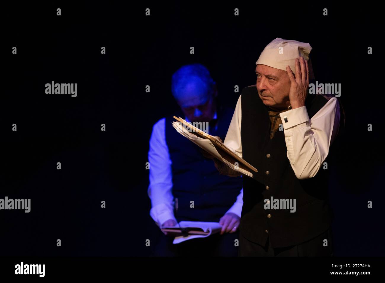 In the Bungay Theatre Suffolk at a costumed script reading of Charles ...