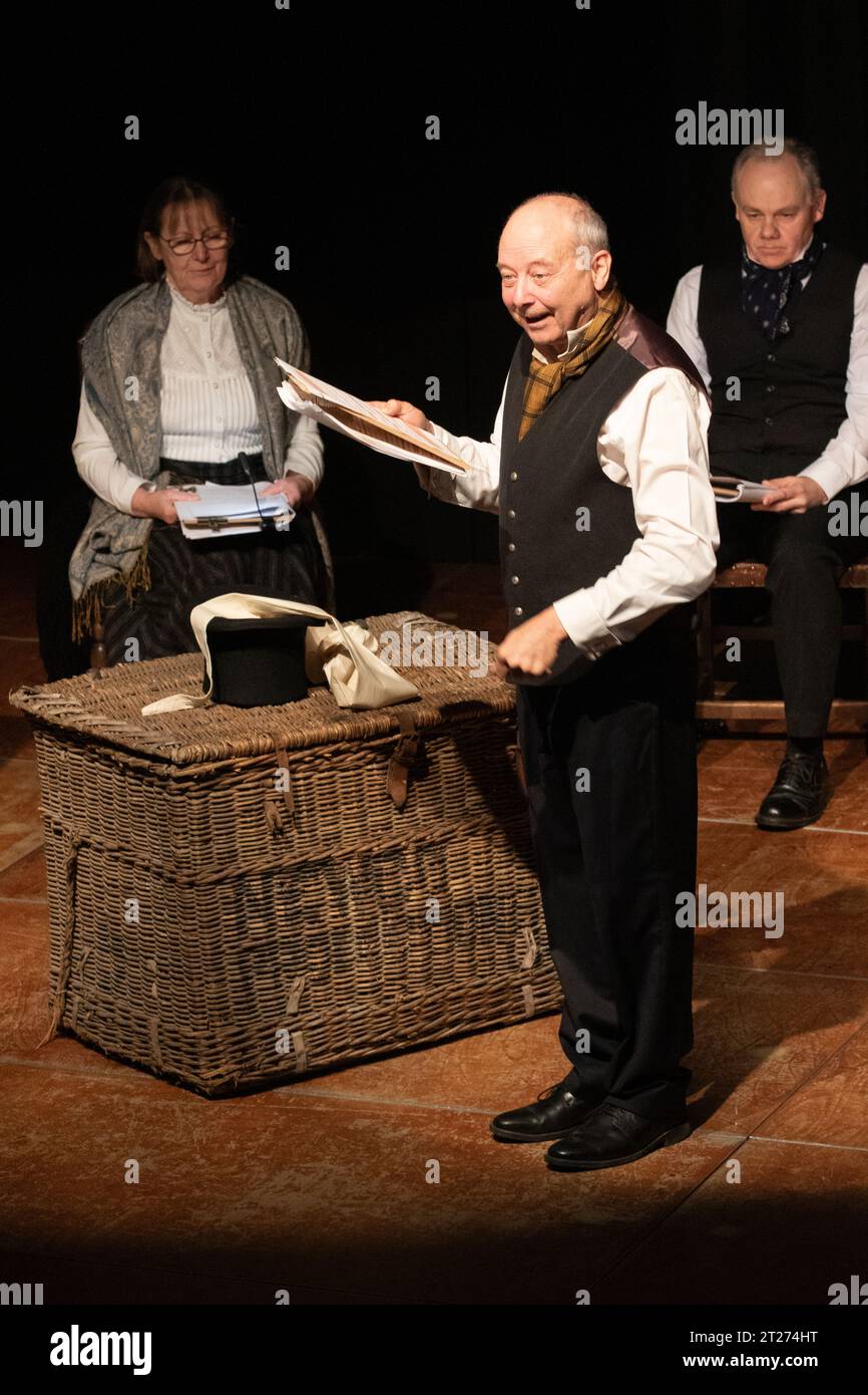 A performance of Charles Dickens' Christmas Carol at the Fisher Theatre ...