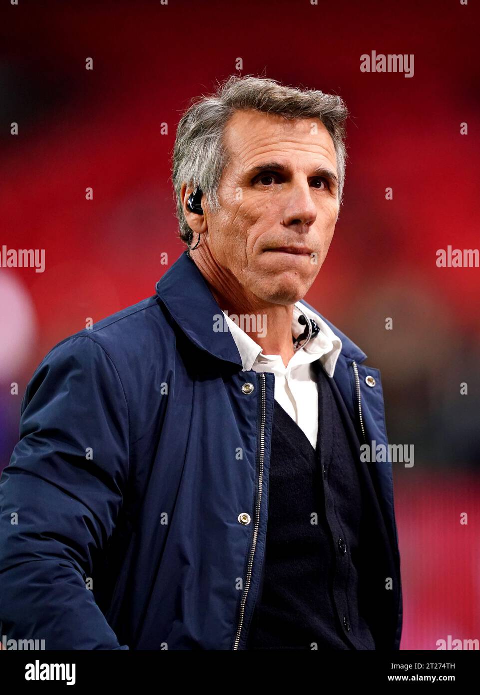 Gianfranco Zola ahead of the UEFA Euro 2024 qualifying match at Wembley ...