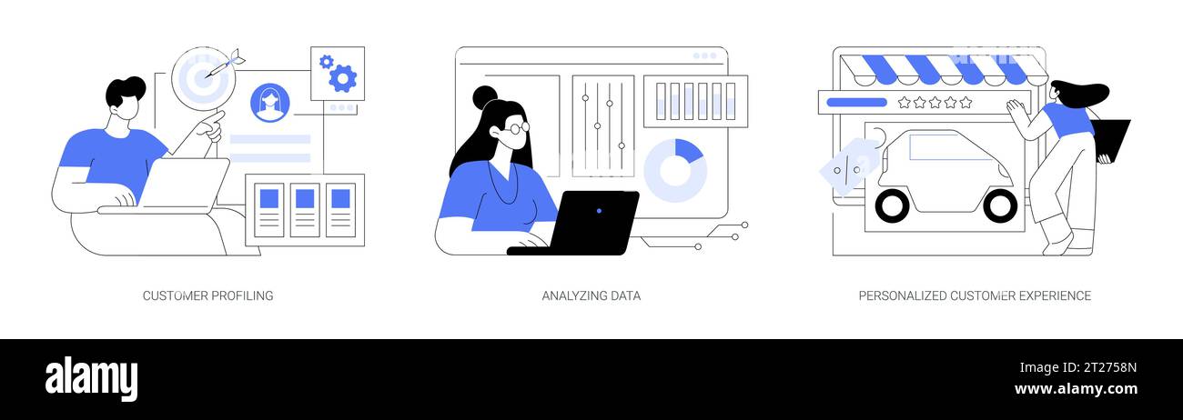 AI in marketing isolated cartoon vector illustrations se Stock Vector ...