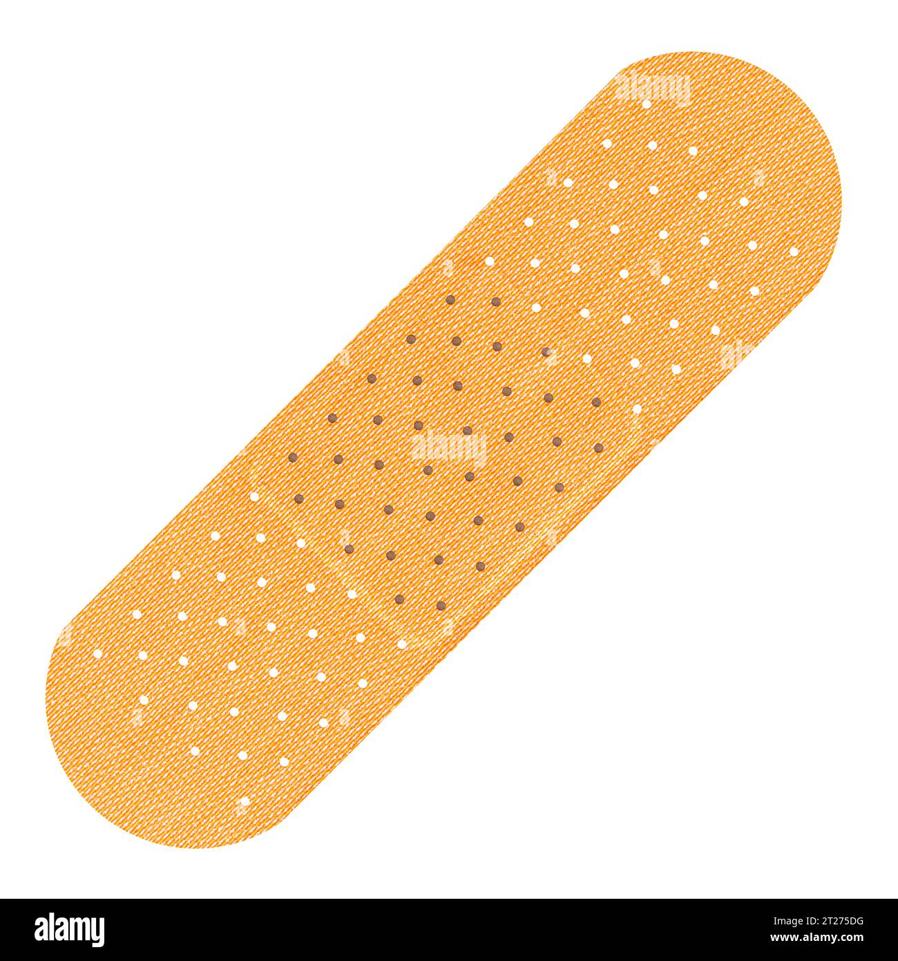 Fabric Plaster Strip. Bandage Adhesive Plaster, 3D rendering isolated ...