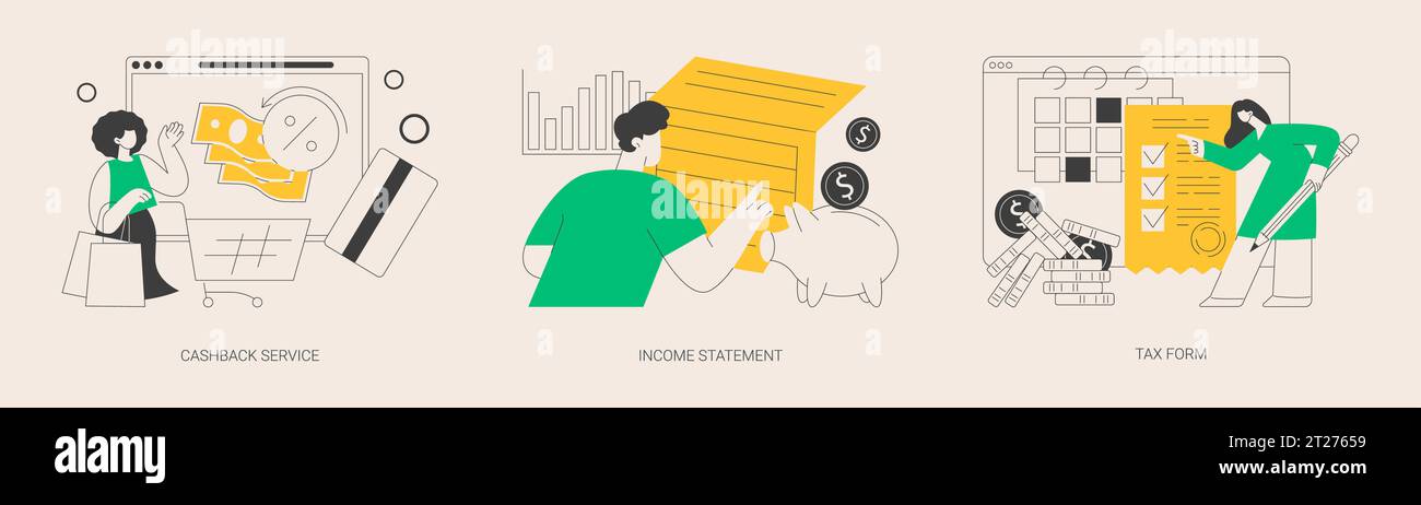 Financial balance documents abstract concept vector illustrations Stock ...