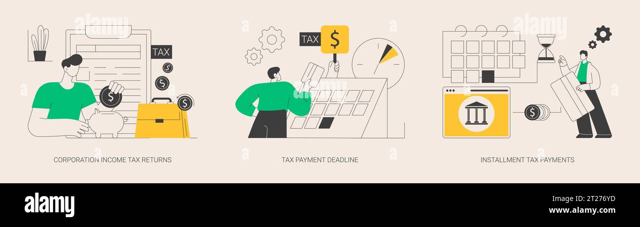 Corporate accountancy abstract concept vector illustrations Stock ...