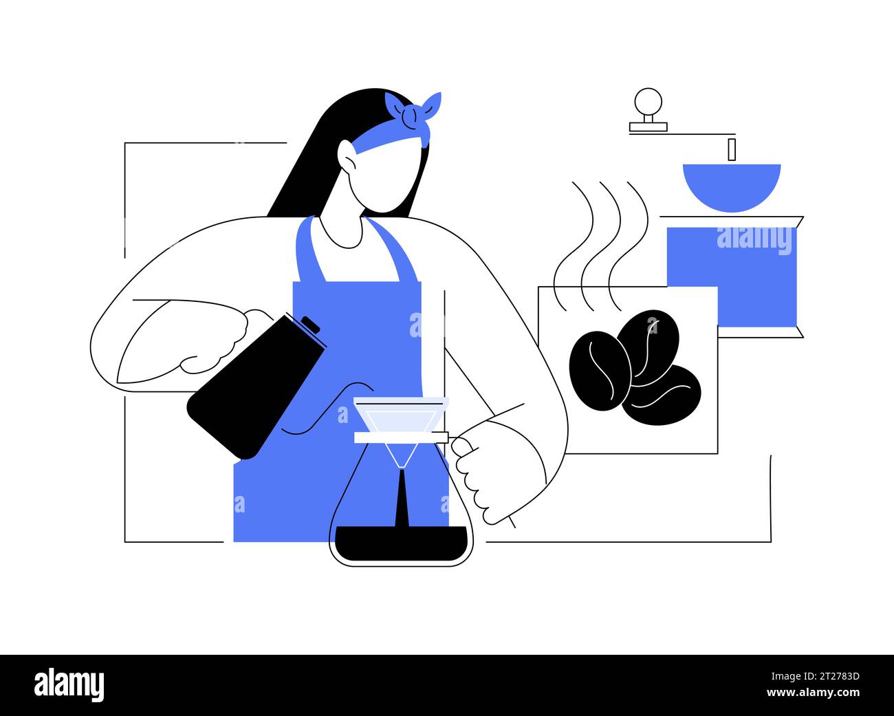 Third wave barista Stock Vector Images - Alamy