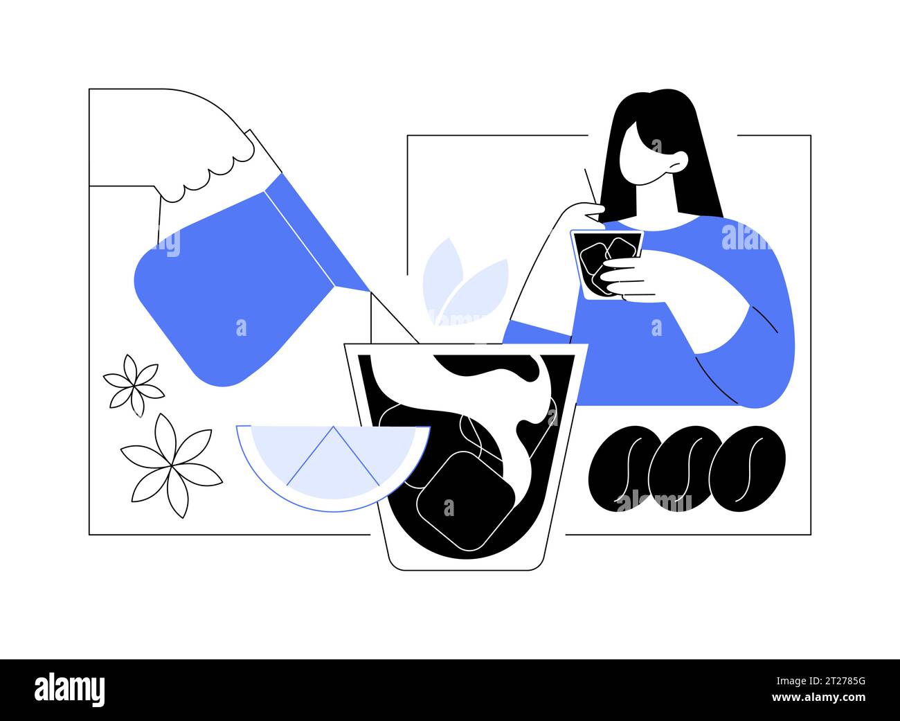 Cold brew isolated cartoon vector illustrations Stock Vector Image ...