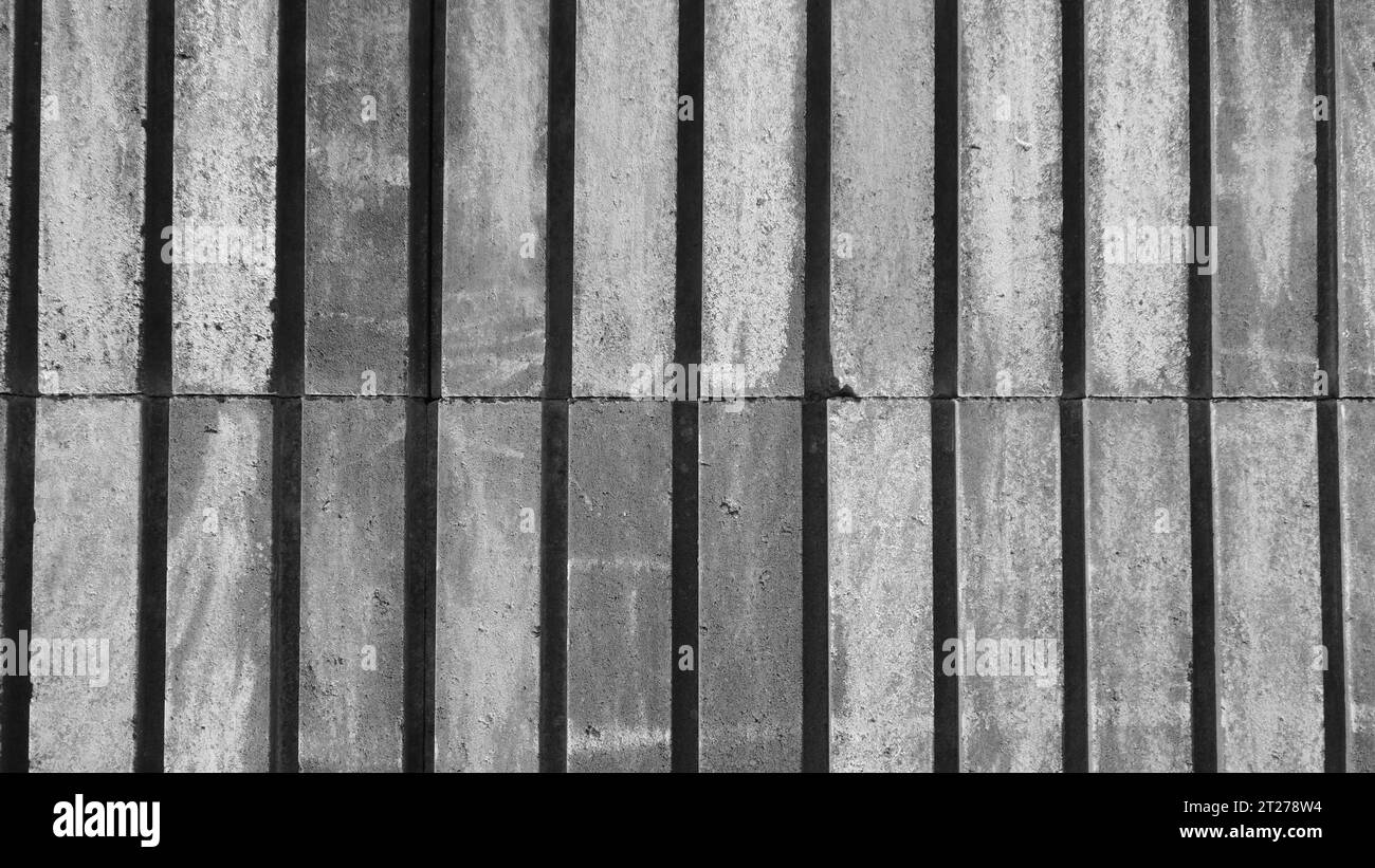 Panorama of modern white, gray stone wall with stripes texture Stock ...