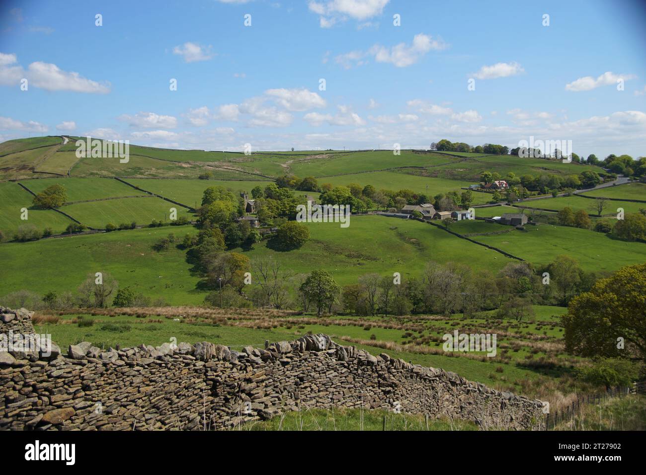 Stansfield Brow, Lothersdale, North Yorkshire, England, UK Stock Photo ...