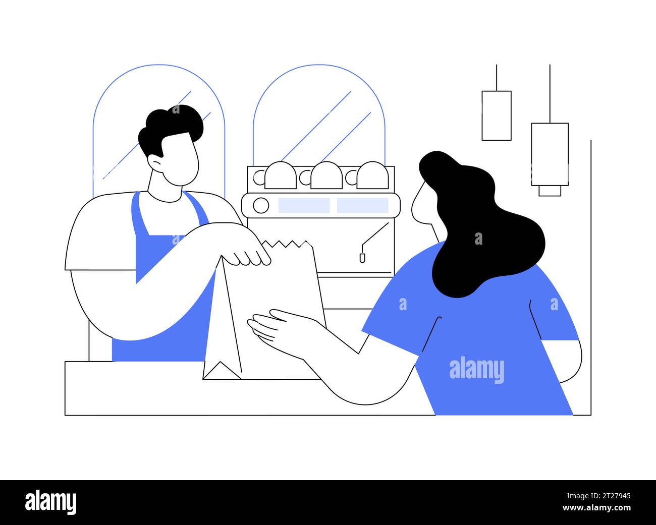 Make an order isolated cartoon vector illustrations Stock Vector Image ...