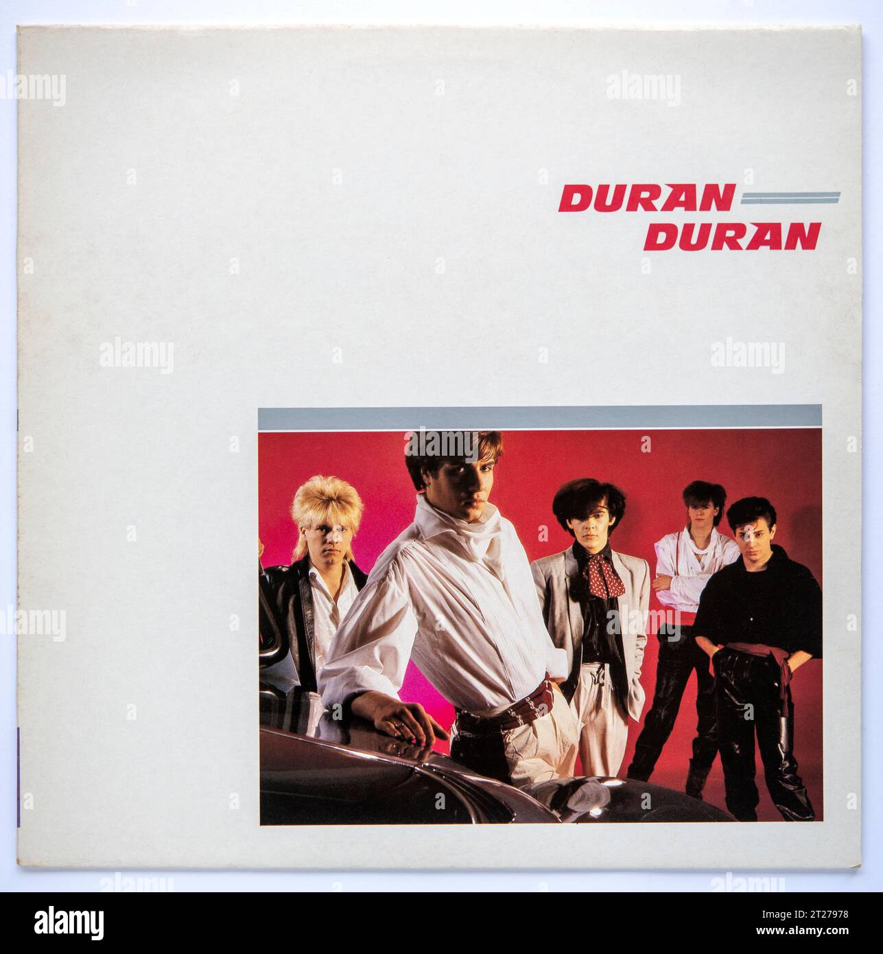 LP cover of the self-titled debut studio album by Duran Duran, which was released in 1981 Stock ...