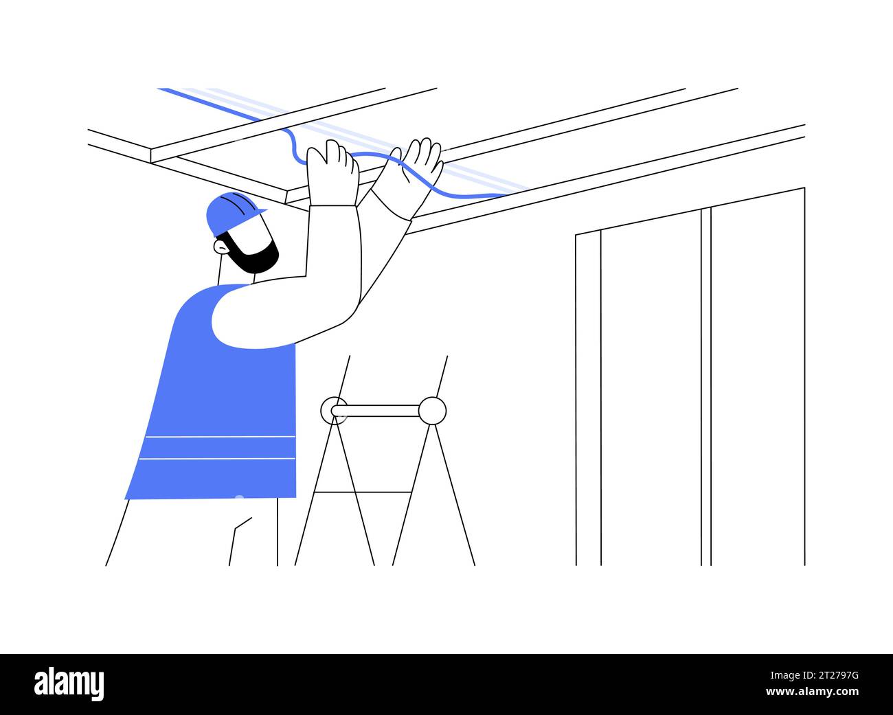 Electrical wiring abstract concept vector illustration Stock Vector ...