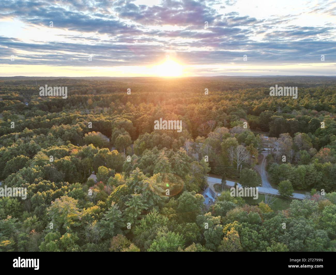 A scenic landscape featuring a picturesque hilltop view of a vivid ...