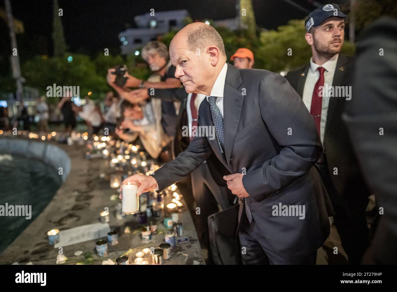 Tel Aviv, Israel. 17th Oct, 2023. German Chancellor Olaf Scholz (SPD ...