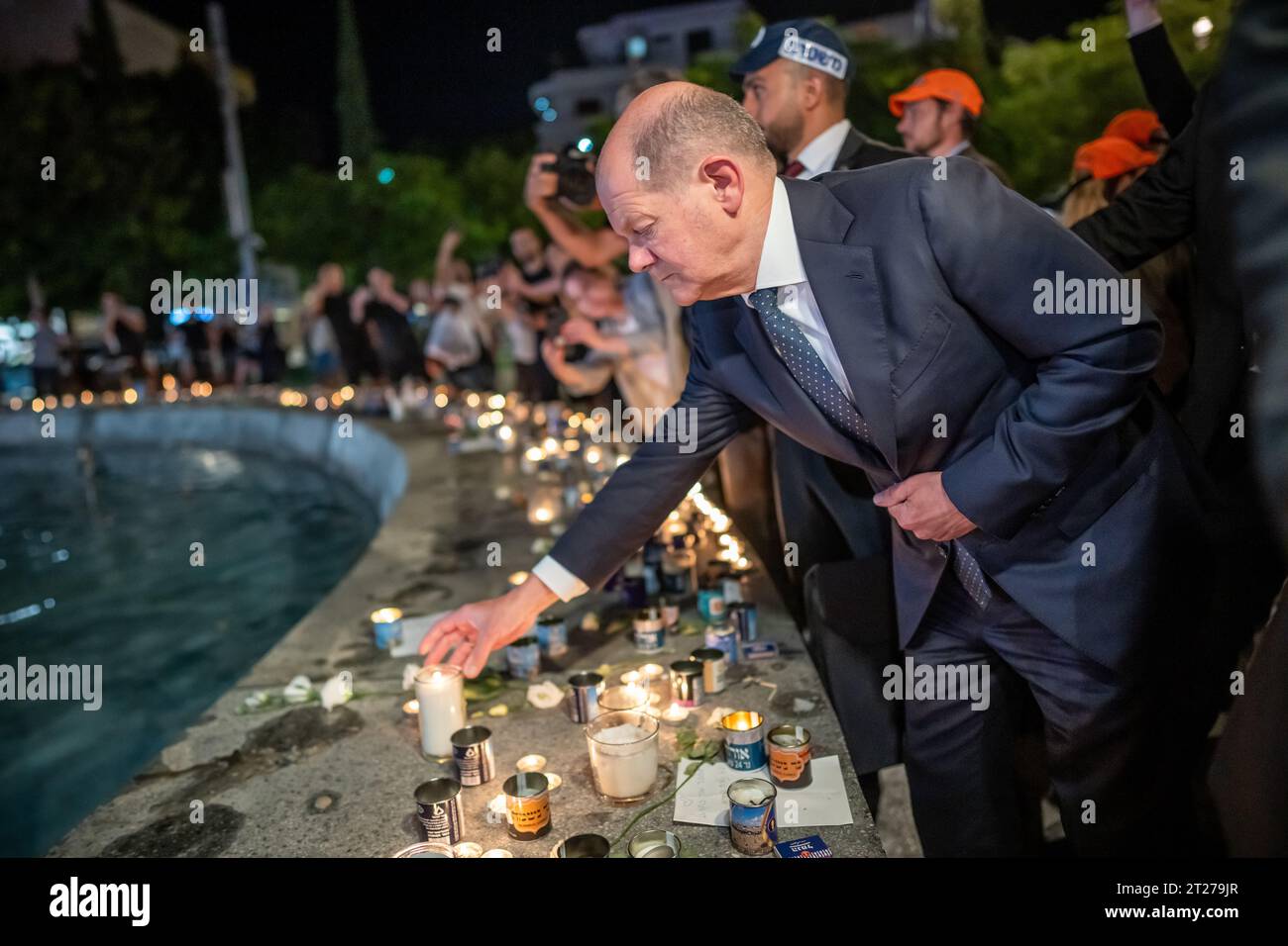Tel Aviv, Israel. 17th Oct, 2023. German Chancellor Olaf Scholz (SPD ...