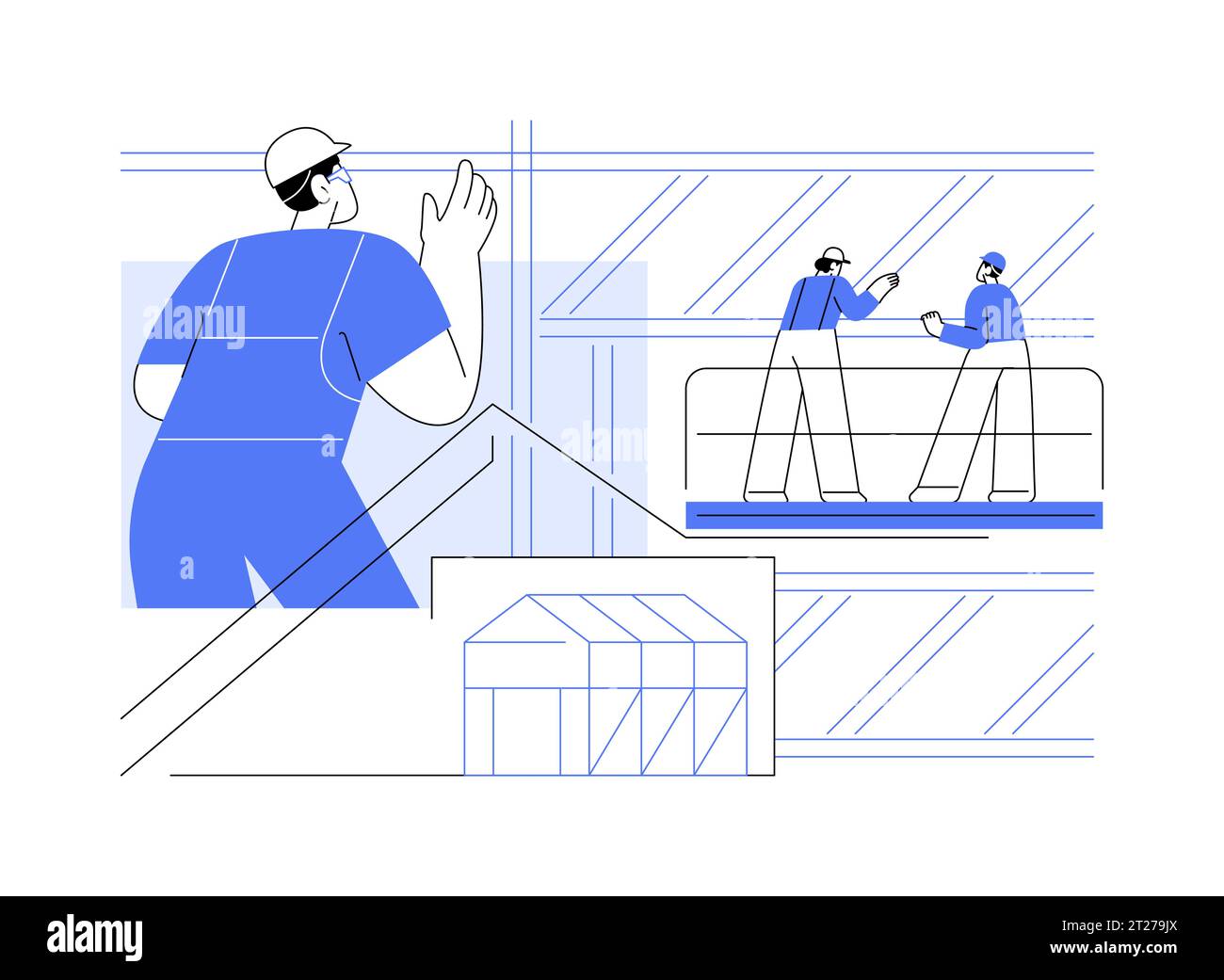 Steel works exterior Stock Vector Images - Alamy