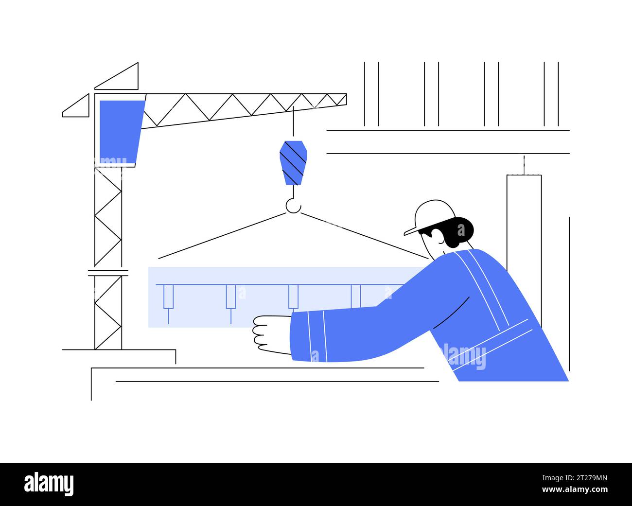 Construction steel beams Stock Vector Images - Alamy