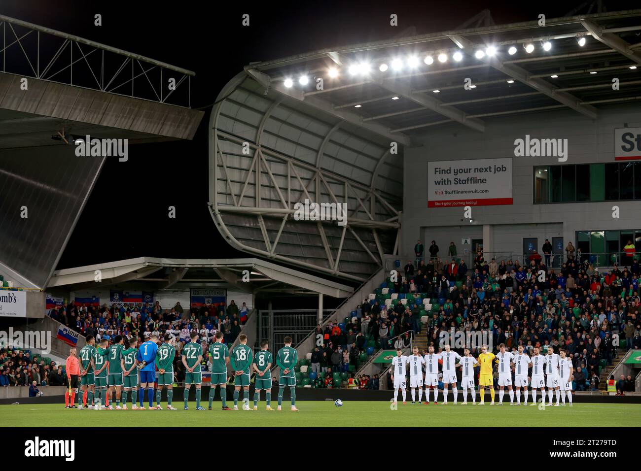 Both teams observe a minute silence for the victims of the Isreal and ...