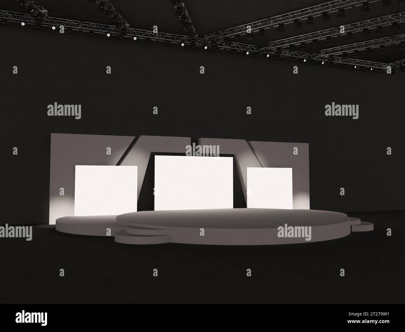 Empty stage Design for mockup and Corporate identity,Display ...
