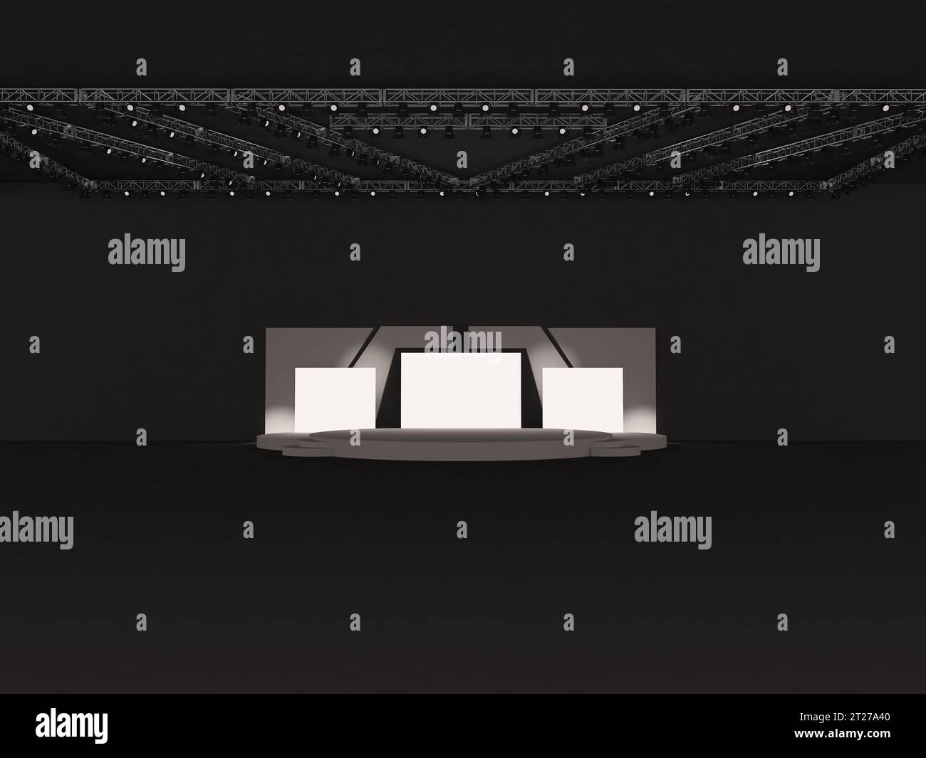 Empty stage Design for mockup and Corporate identity,Display, front ...