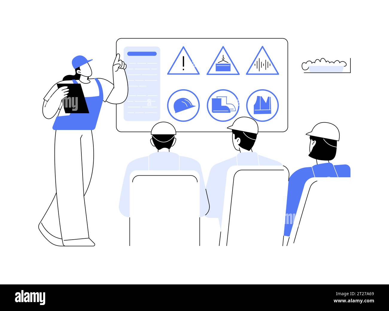 Site safety management abstract concept vector illustration Stock ...