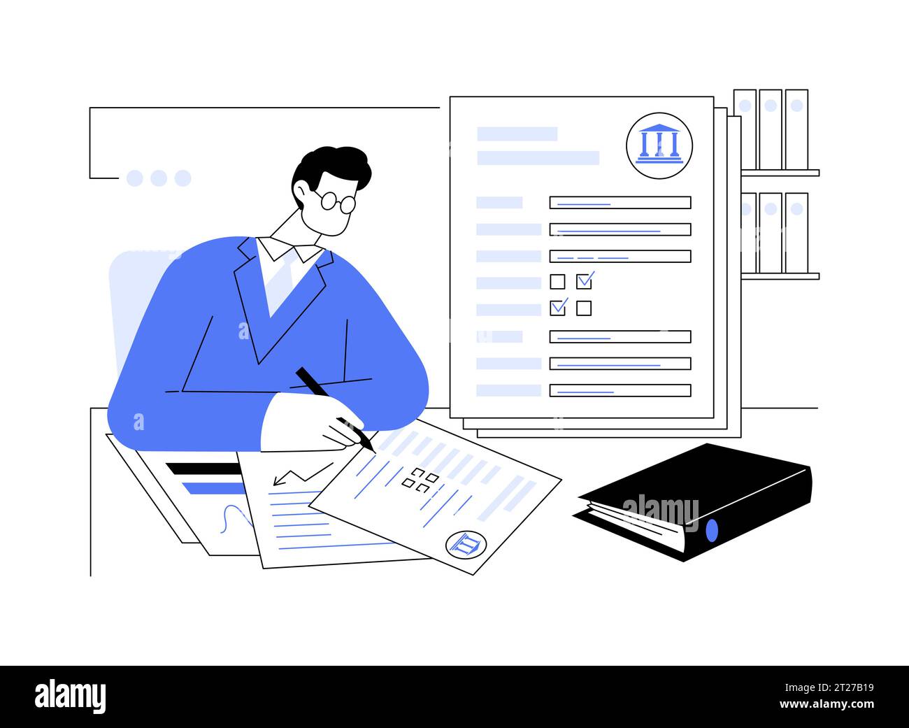 Census questionnaire abstract concept vector illustration Stock Vector ...