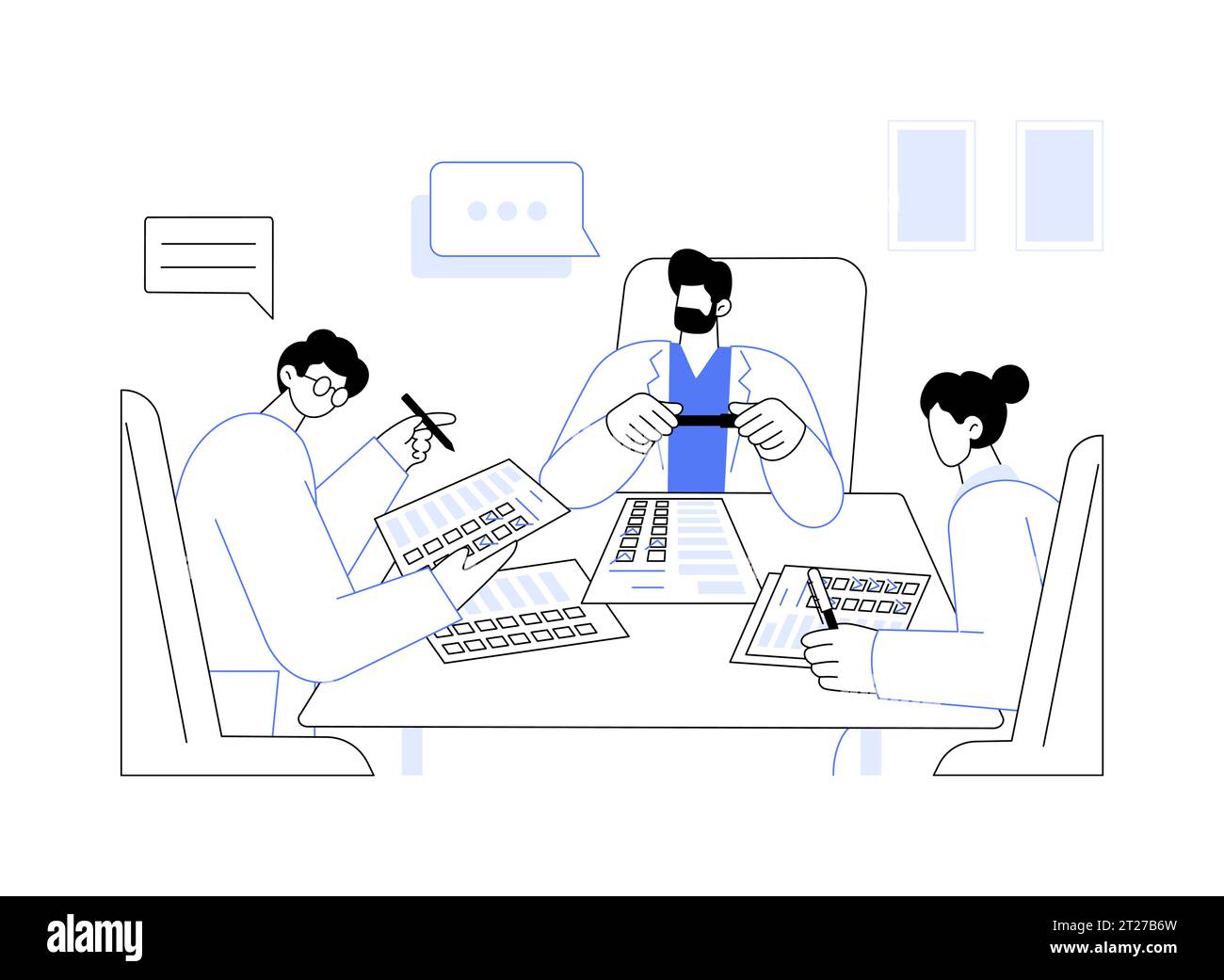 Panel survey abstract concept vector illustration Stock Vector Image ...