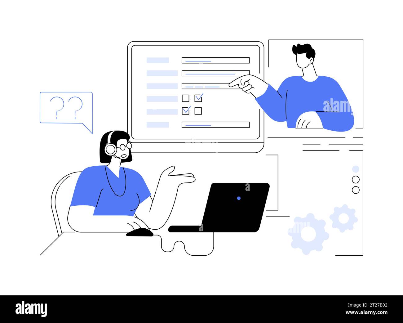 Co-browsing abstract concept vector illustration Stock Vector Image ...