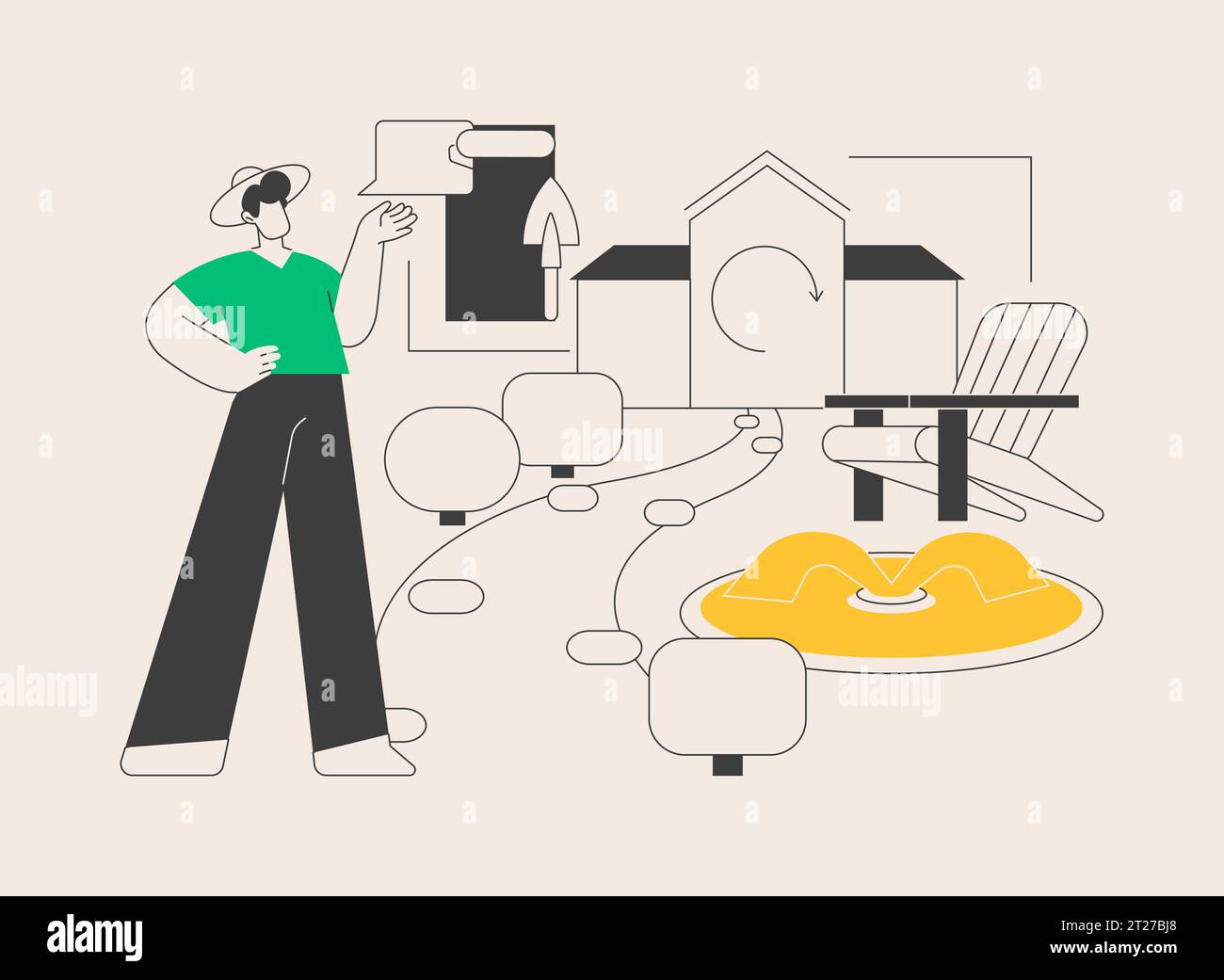 Garden renovation abstract concept vector illustration Stock Vector ... Garden renovation abstract concept vector illustration Stock Vector ...