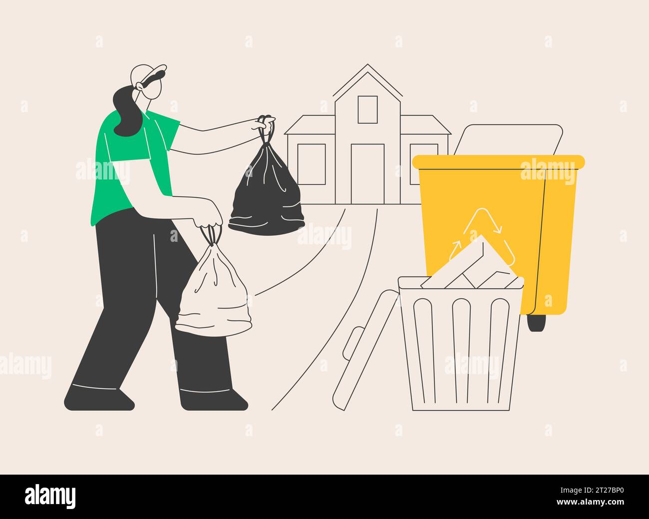 Junk removal abstract concept vector illustration Stock Vector Image ...
