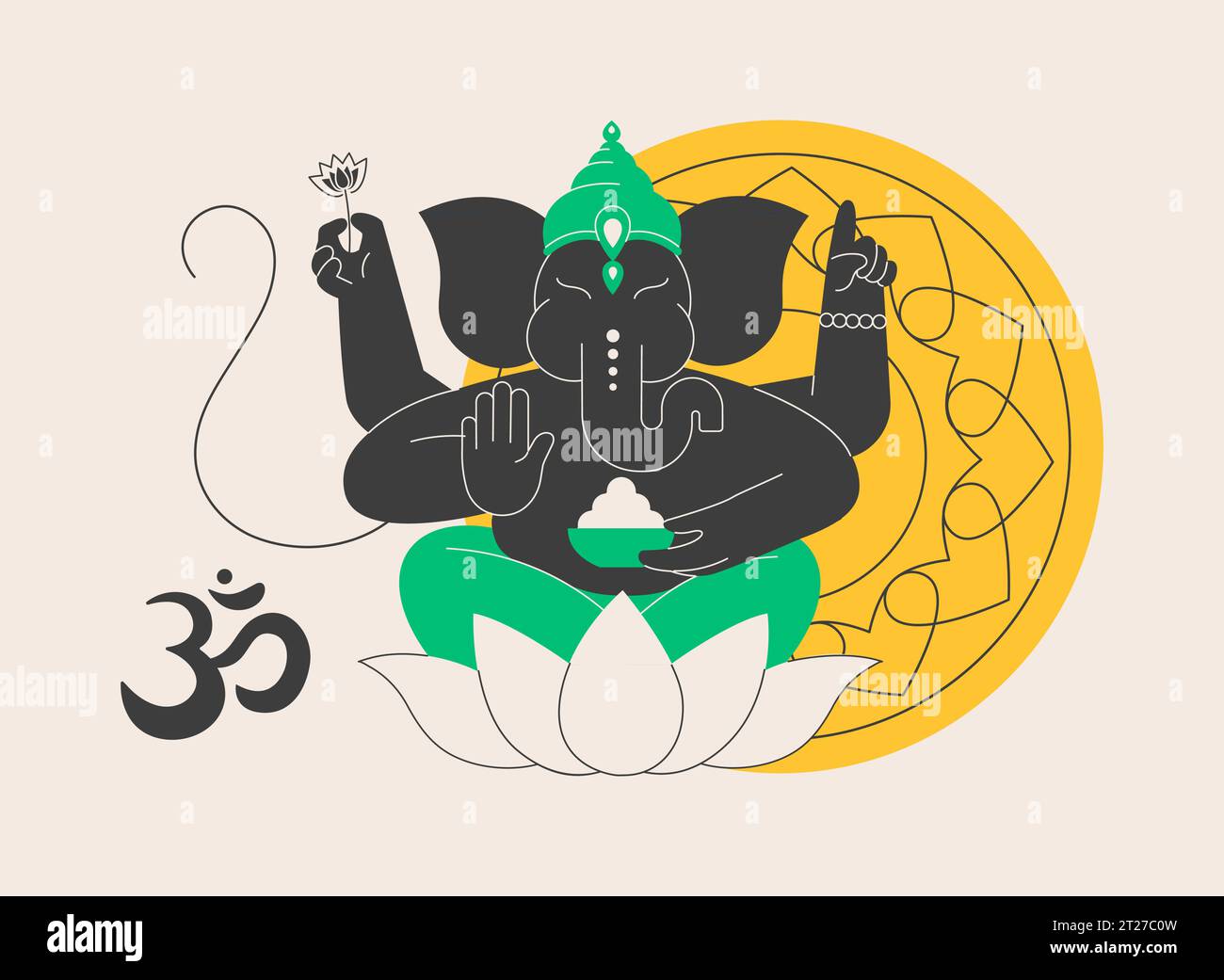 Hinduism abstract concept vector illustration Stock Vector Image & Art ...