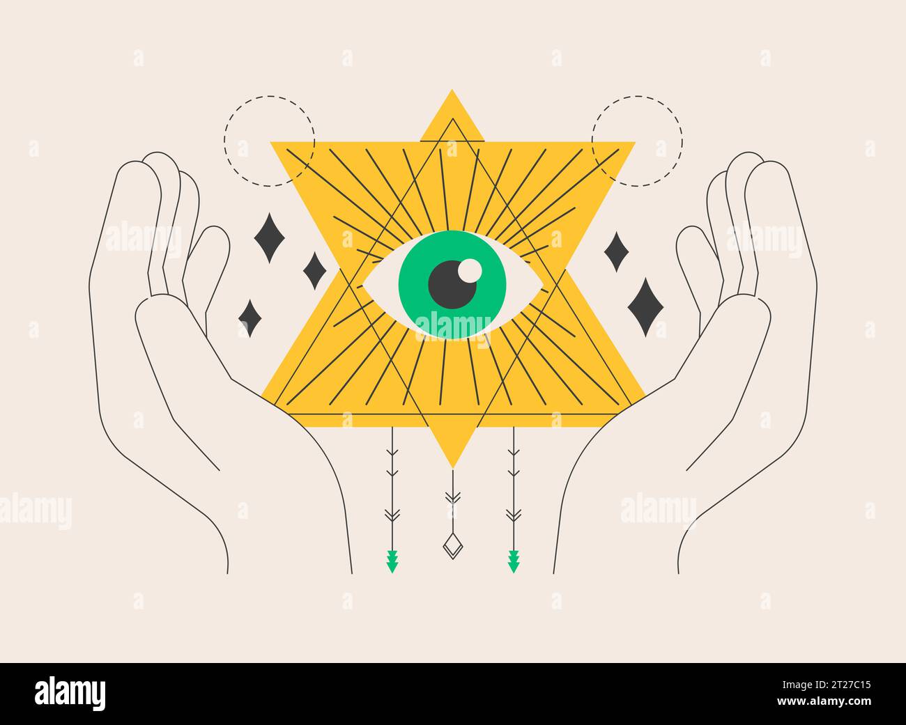New religion abstract concept vector illustration Stock Vector Image ...