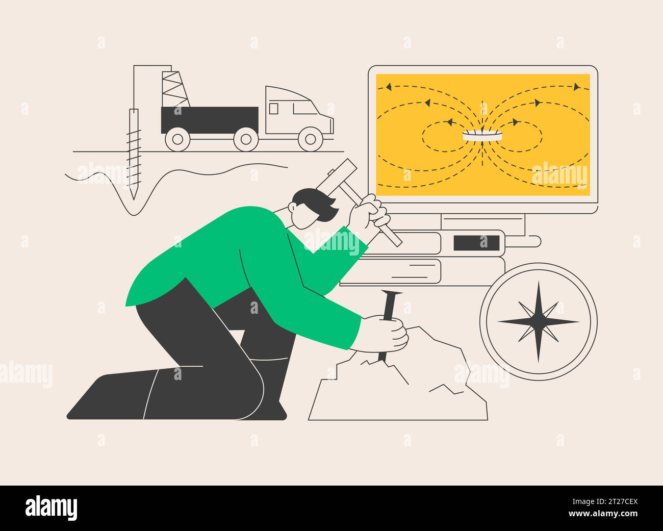 Geophysics abstract concept vector illustration Stock Vector Image ...