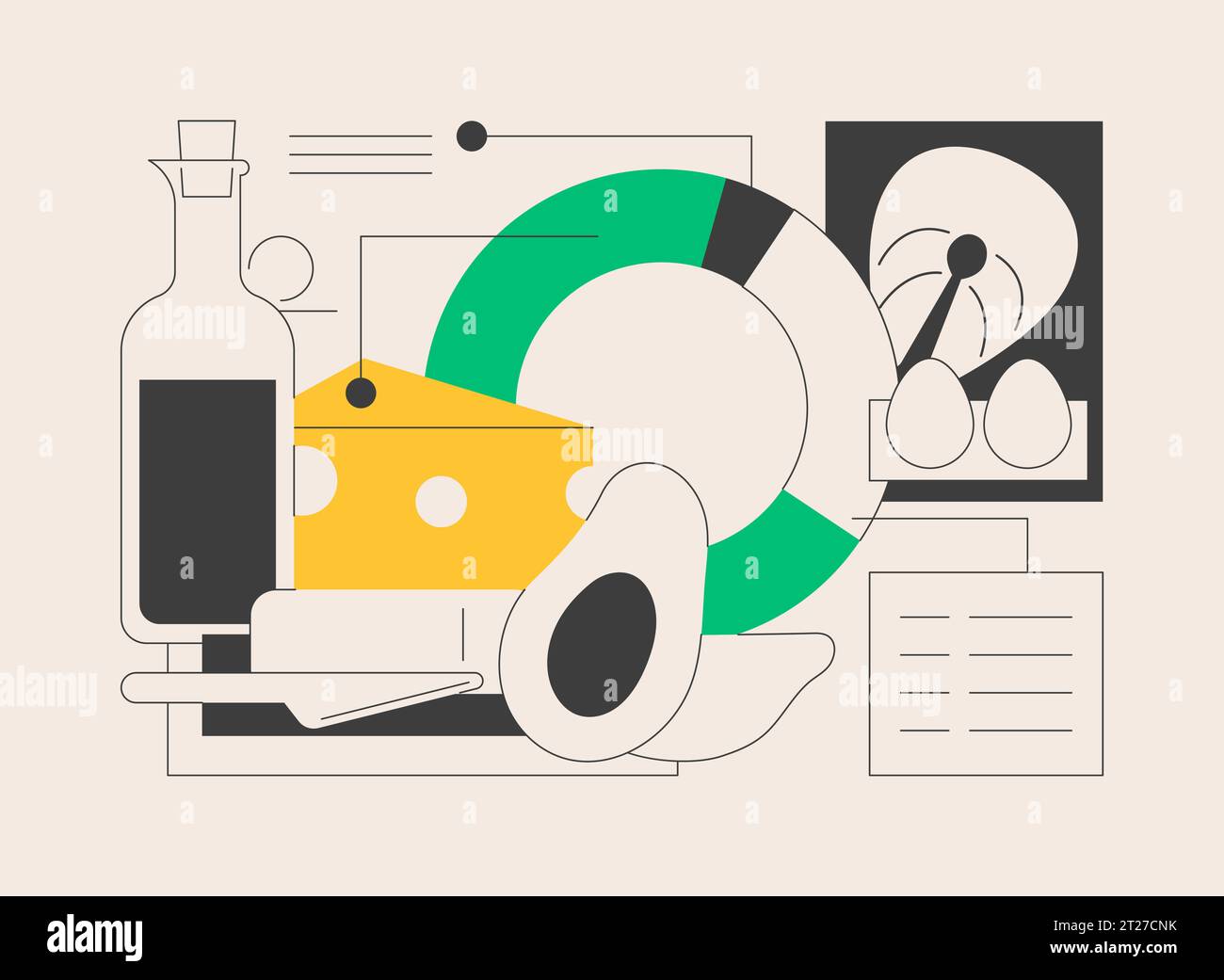 Ketogenic diet abstract concept vector illustration Stock Vector Image ...